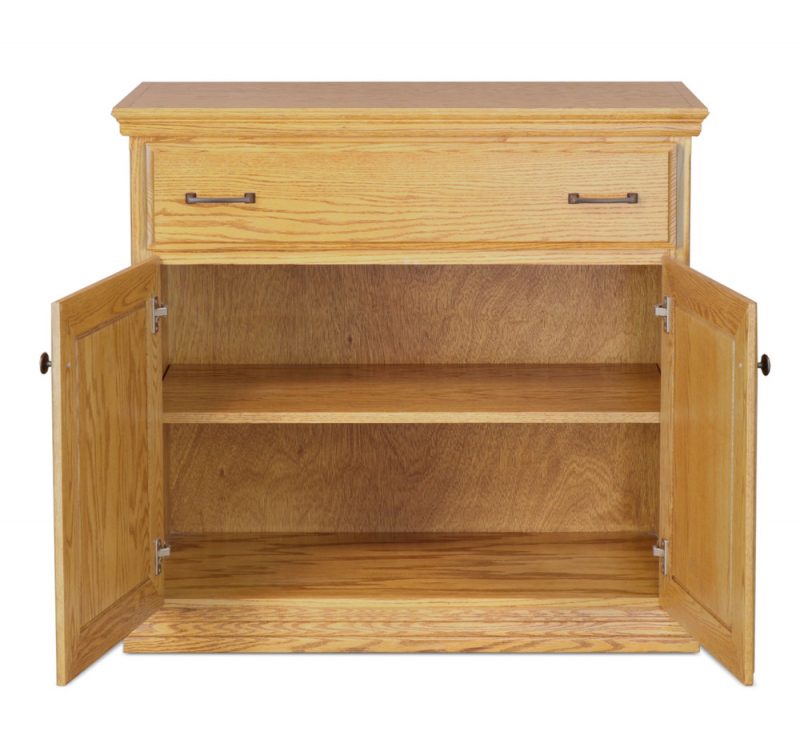 Traditional CN3 36″ W x 30″ H 1-Drawer 2-Door Wood Media Storage ...